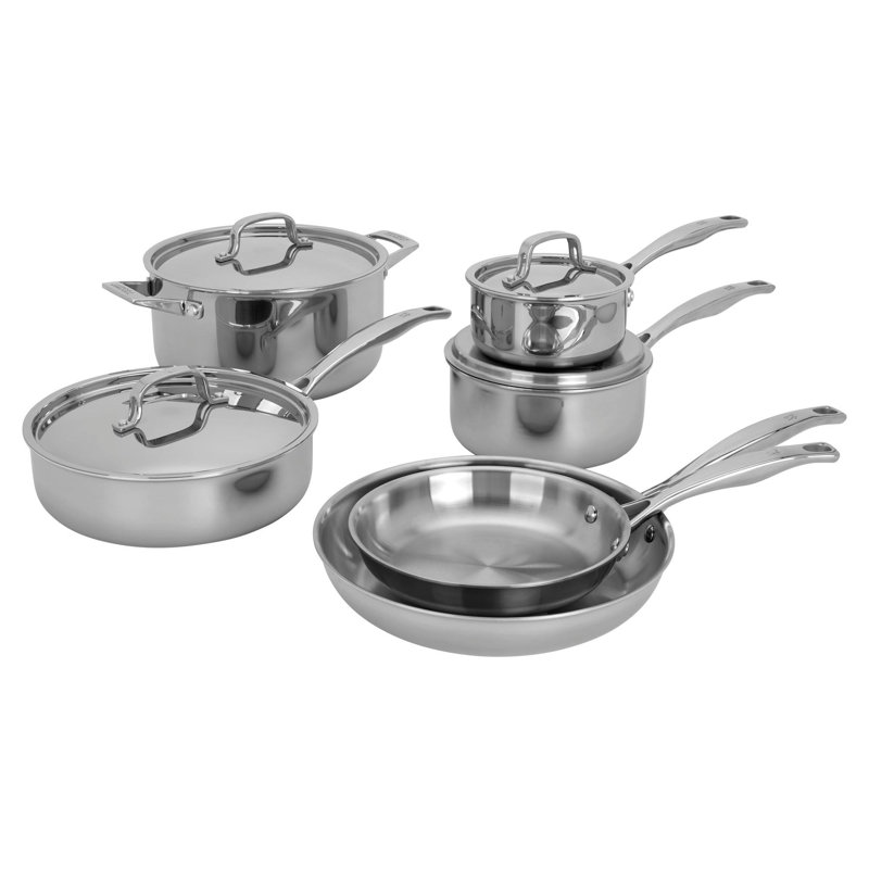 Henckels 10 Piece Stainless Steel Cookware Set & Reviews | Wayfair