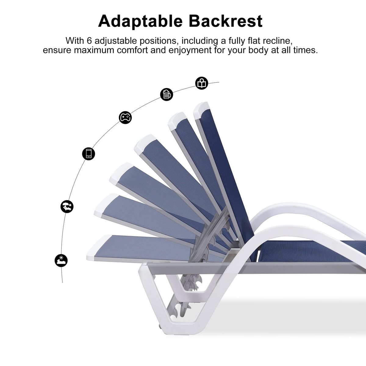 Ebern Designs Alius Patio Outdoor Chaise Lounge Set With S-Shaped ...