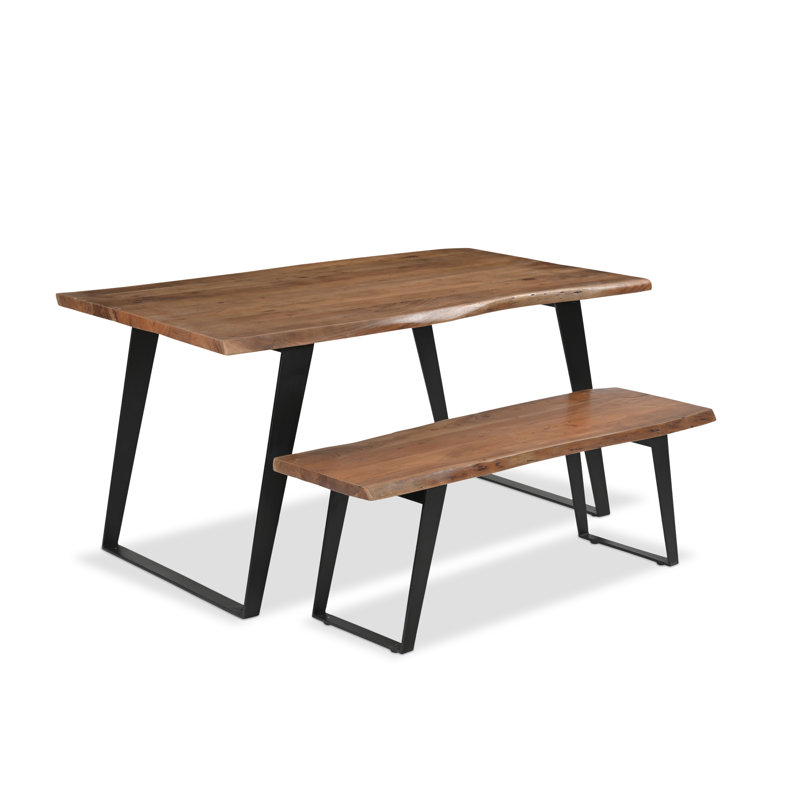 Union Rustic Garlan Solid Wood Dining Table & Reviews | Wayfair