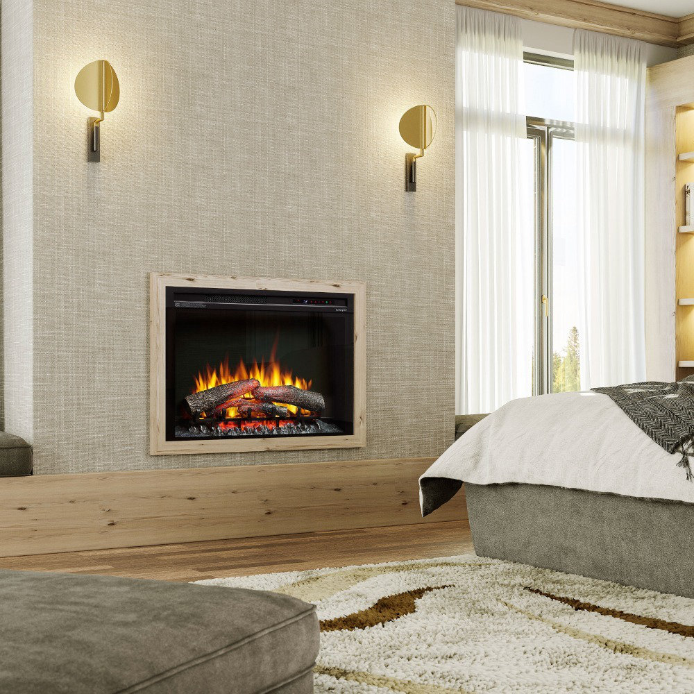 Dimplex Nova Multi-Fire XHD Electric Fireplace Insert with Logs - 1,000 ...