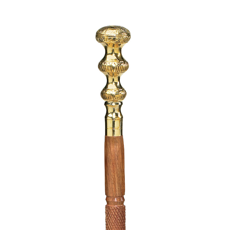 Design Toscano Empress Brass Capstick Decorative Walking Stick | Wayfair