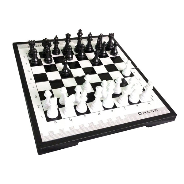 Fixturedisplays 8X8" Chess Set Portable Magnetic Chess Set 1.5" King ...