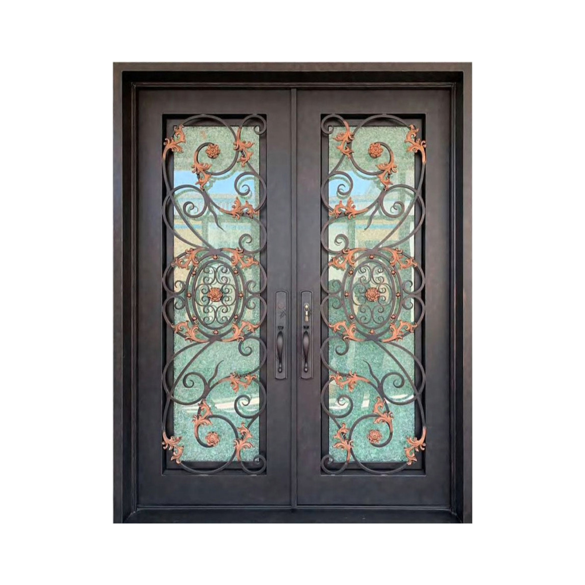 Nationwide Iron Works Elegant Autumn Rustic Doorway | Wayfair