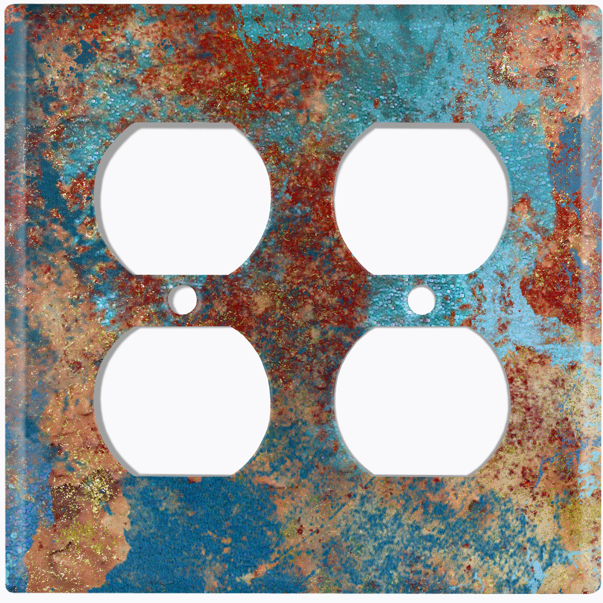 WorldAcc Patterned 2-Gang Duplex Outlet Wall Plate | Wayfair