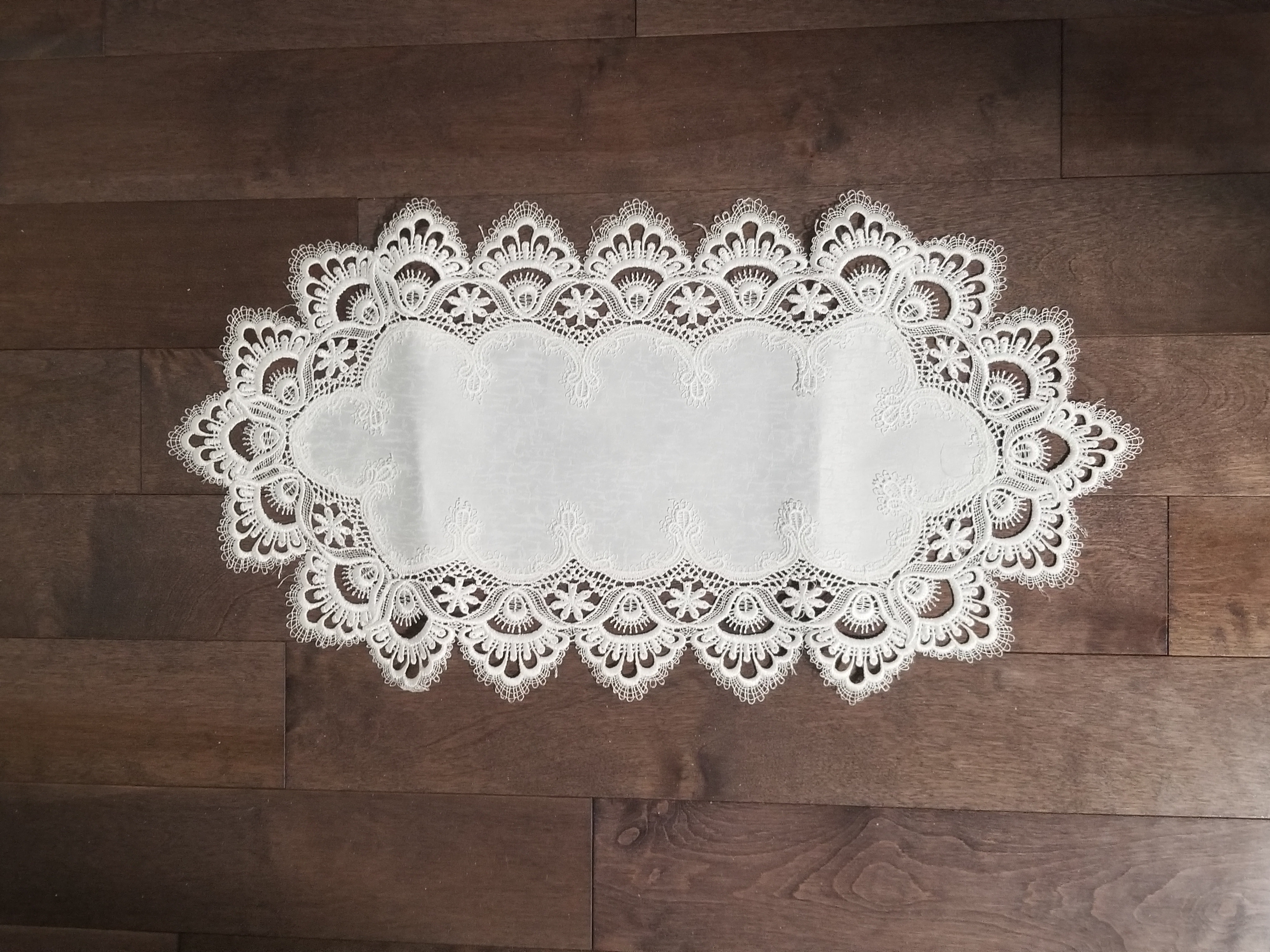 Alcott Hill® White Floral Lace Embroidered Cutwork Square Tablecloth ...