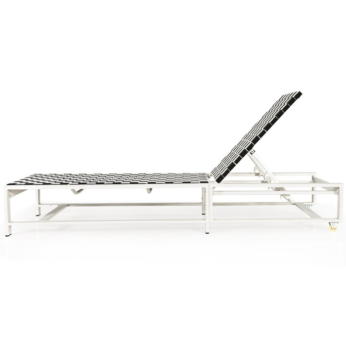 Orren Ellis Outdoor Metal Chaise Lounge Set & Reviews | Wayfair