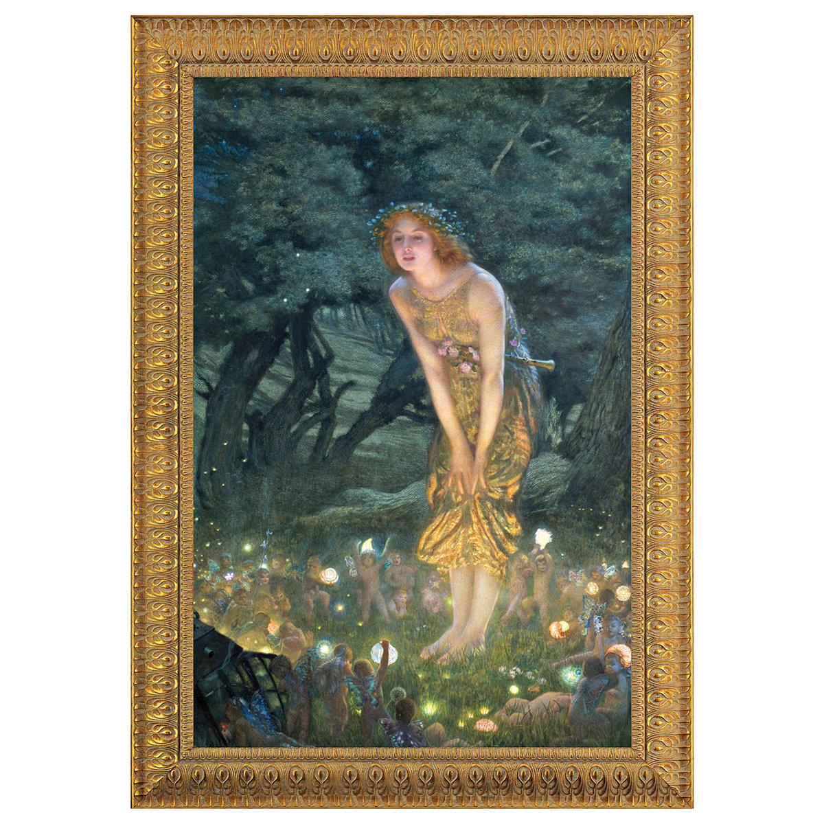 Vault W Artwork Midsummer Eve, 1908 by Edward Robert Hughes Framed ...