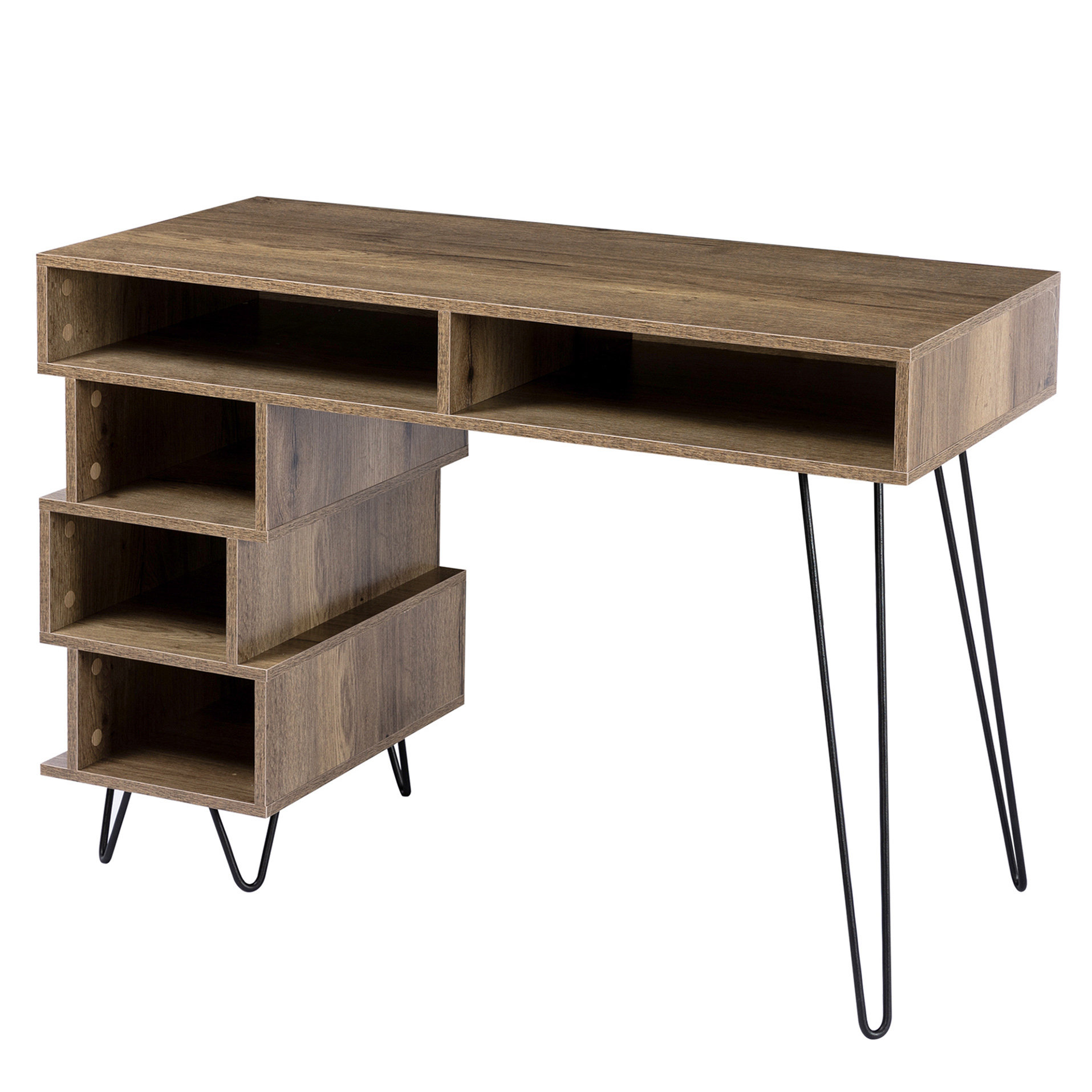 Millwood Pines Computer Table medieval computer desk,with open lattice ...