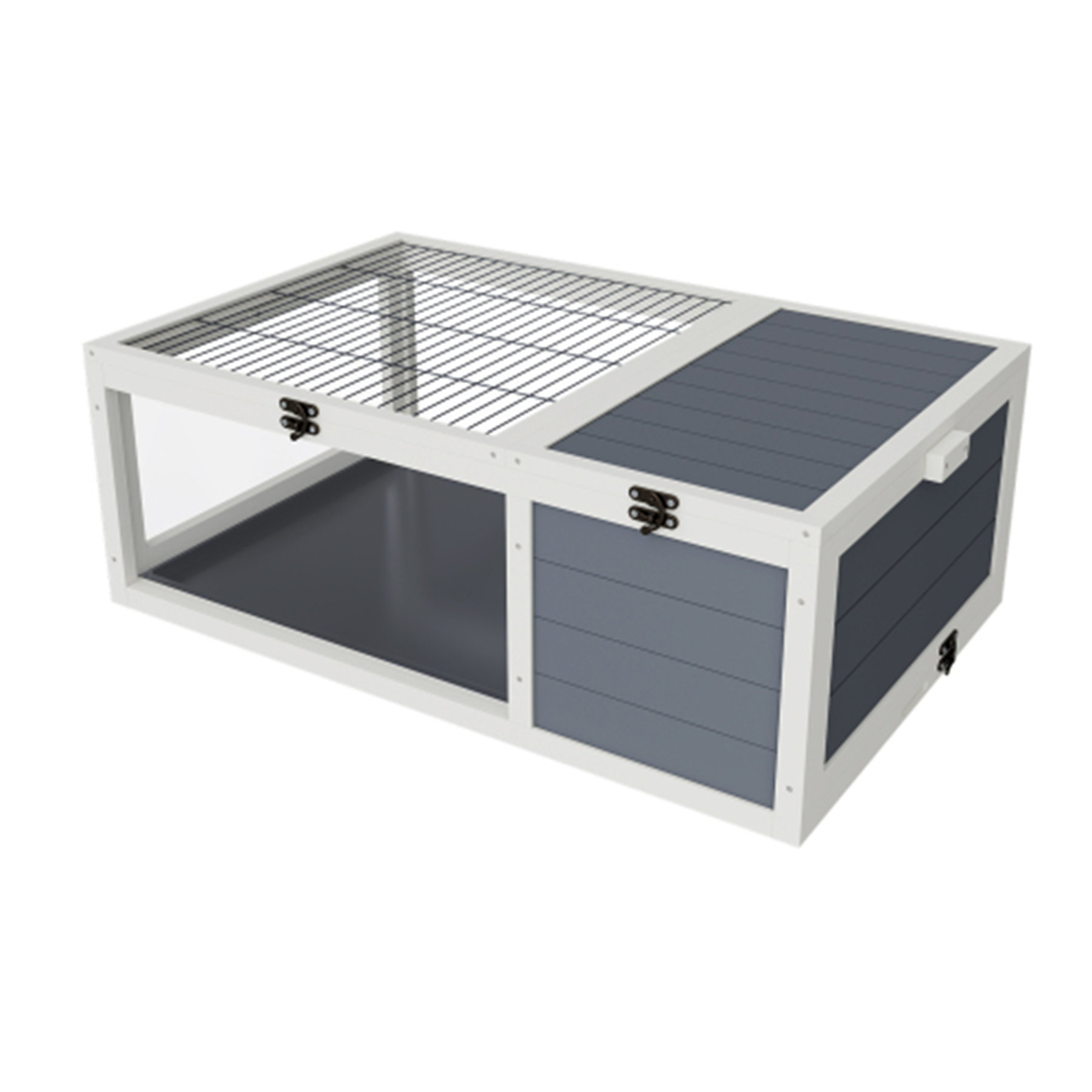 Ebern Designs Wood Tortoise House Indoor Turtle Habitat Reptile Cage ...