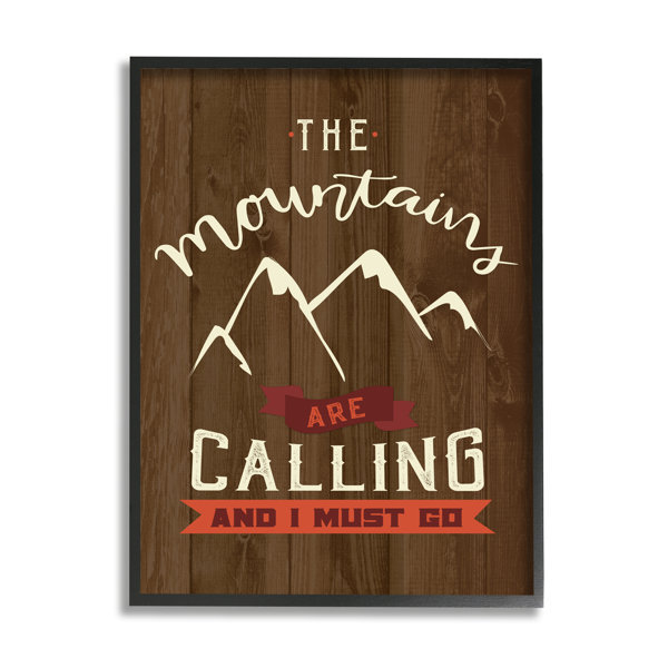 Millwood Pines Mountains Are Calling Must Go Timber Patterned Bac ...