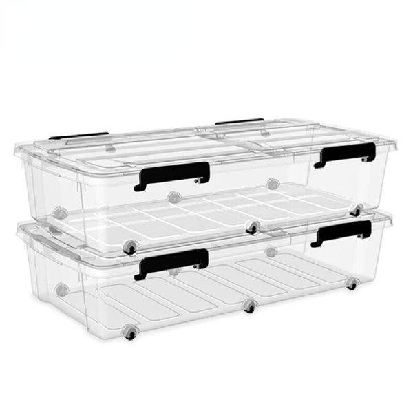 Umber Rea Bed Bottom Storage Box High Through Thick Clothing Sorting ...