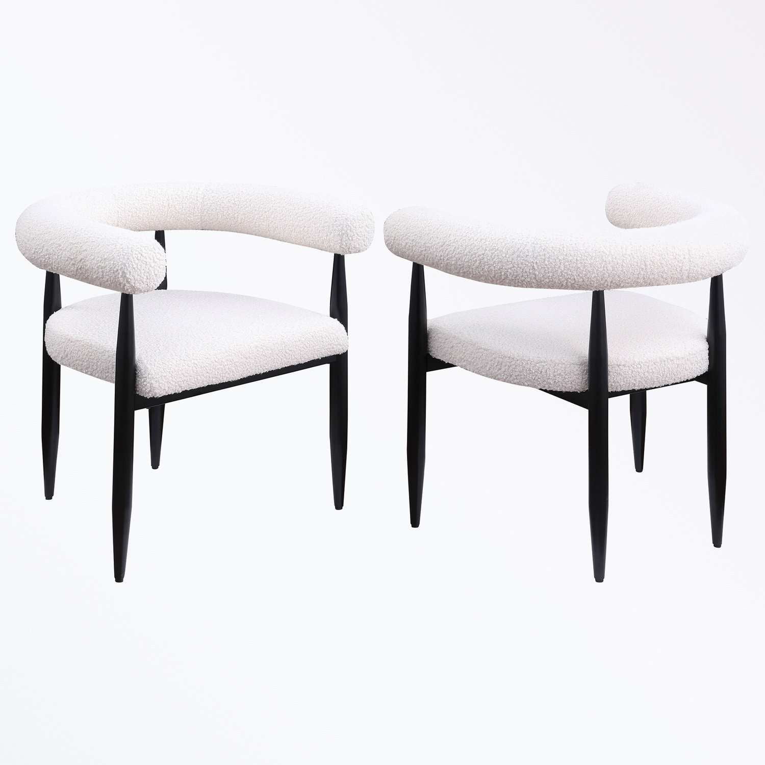 Corrigan Studio® U-shaped dining chairs set of 2 with wooden legs | Wayfair