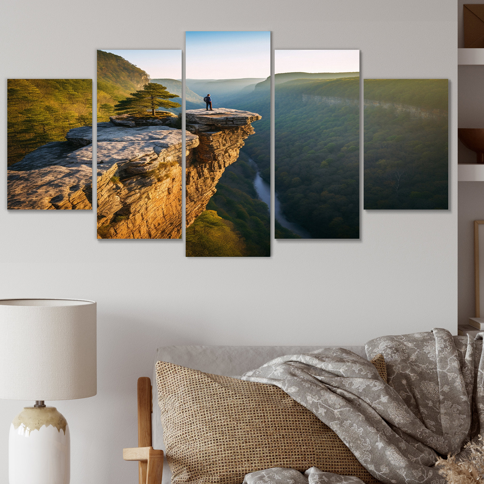 Design Art 5 Arkansas Whitaker Point I Wall Decor Set Metal | Wayfair