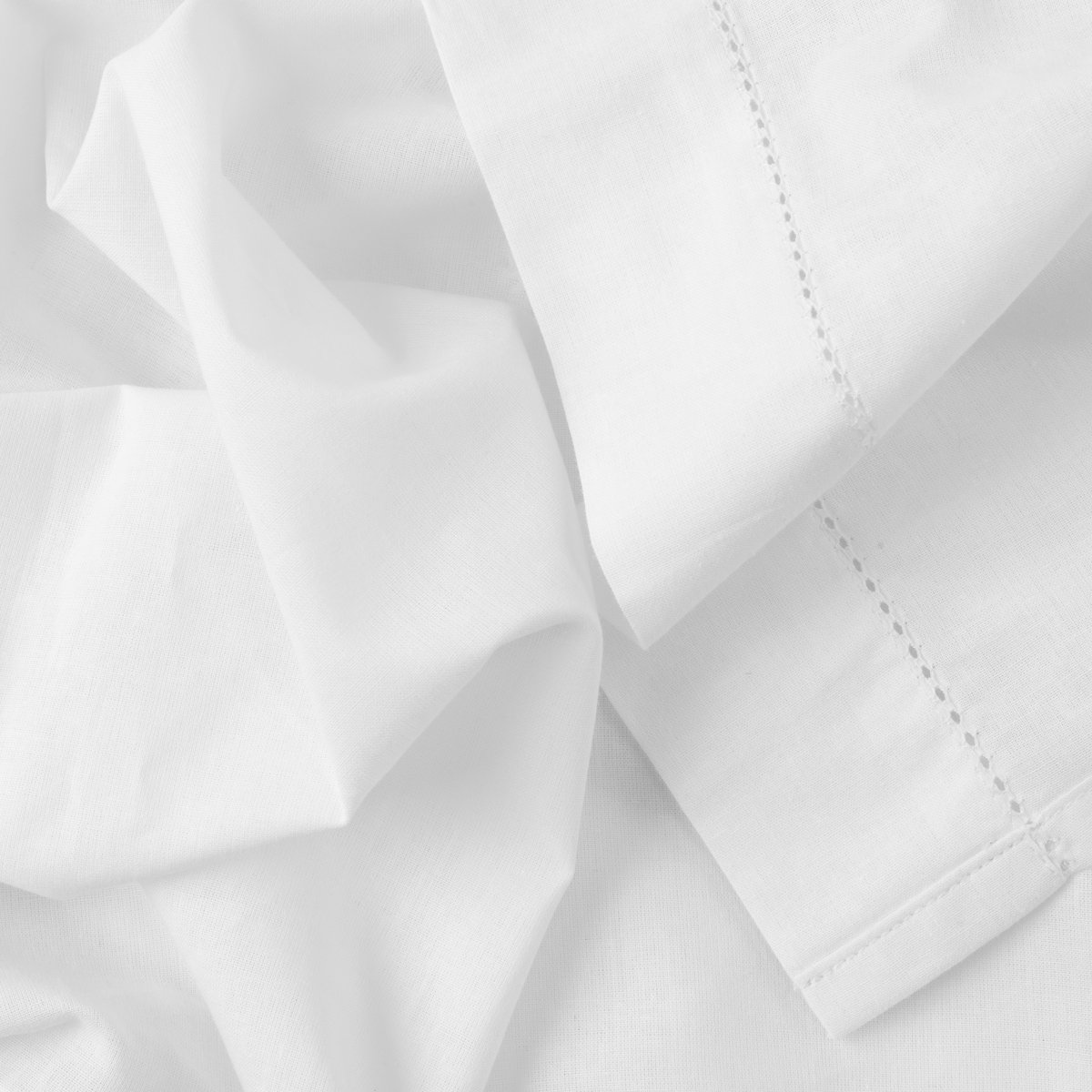 Birch Lane™ Blandford Premium 100% Cotton Hemstitch Semi-Sheer Swag ...