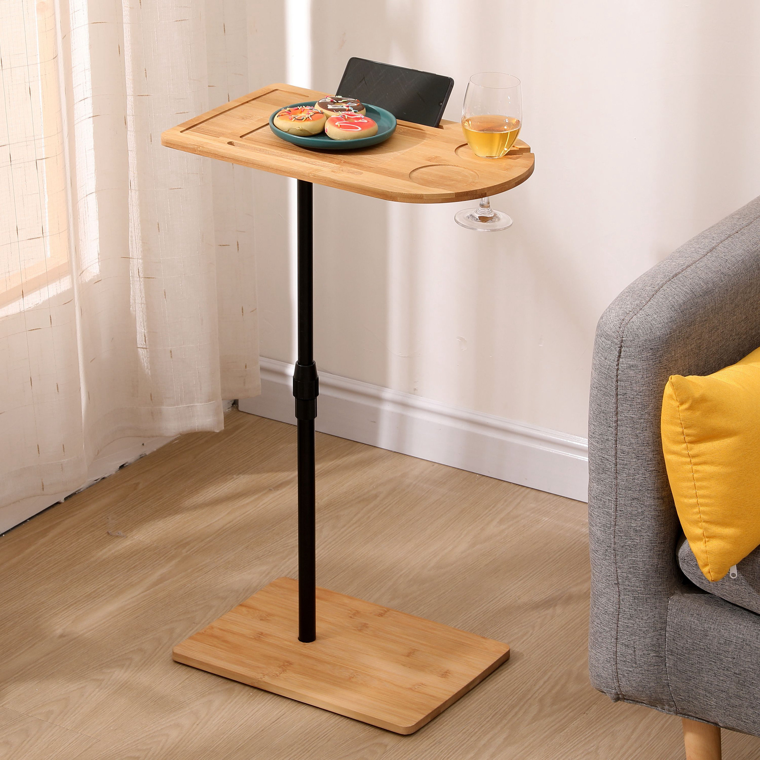 Latitude Run® Height Adjustable Side Table - Wayfair Canada
