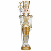Design Toscano Illuminated Bavarian Style Holiday Nutcracker Statue ...