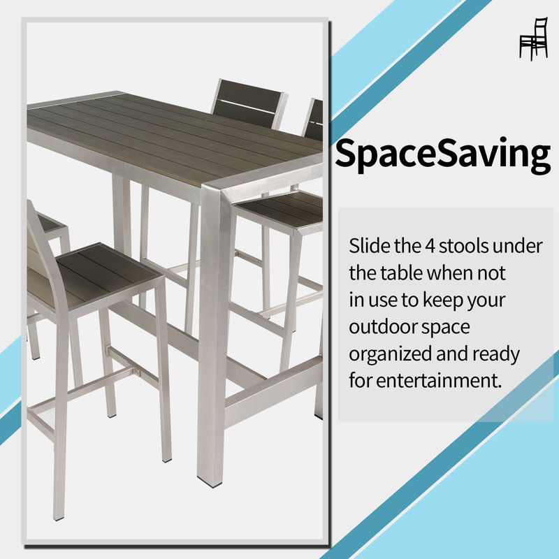 Latitude Run® Gormady Metal Bar Set | Wayfair