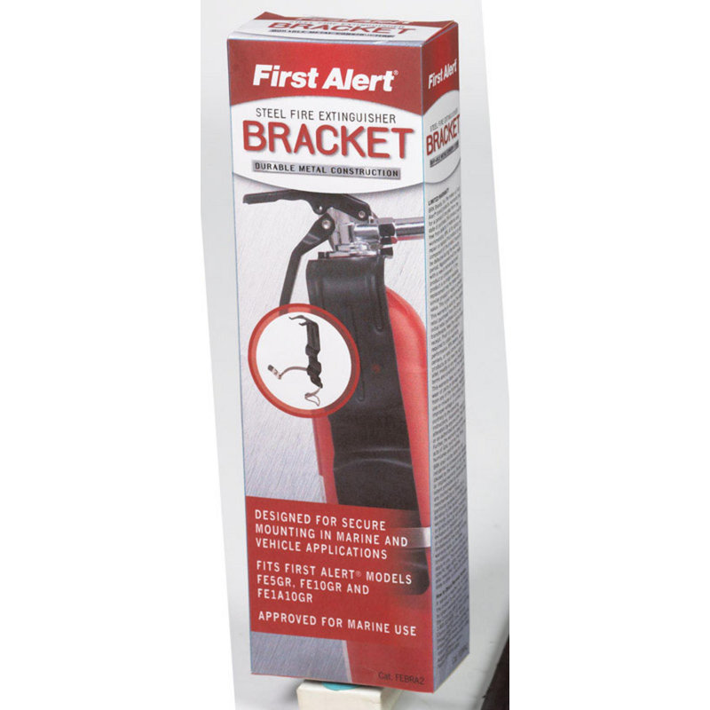 First Alert Black Steel Fire Extinguisher Bracket | Wayfair