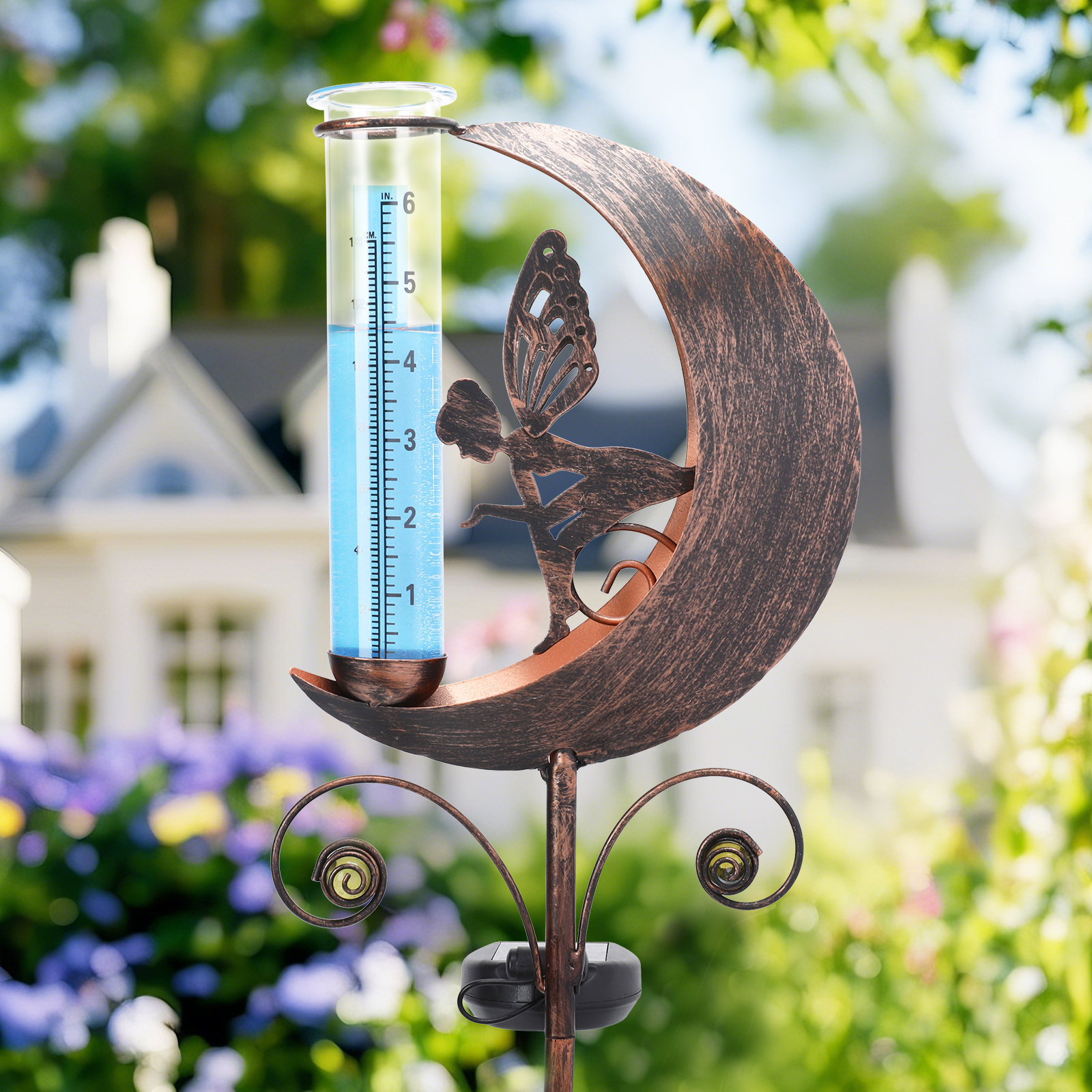 Arlmont & Co. Rain Gaug Outdoor, Rain Gauges For Outdoor/indoor With ...