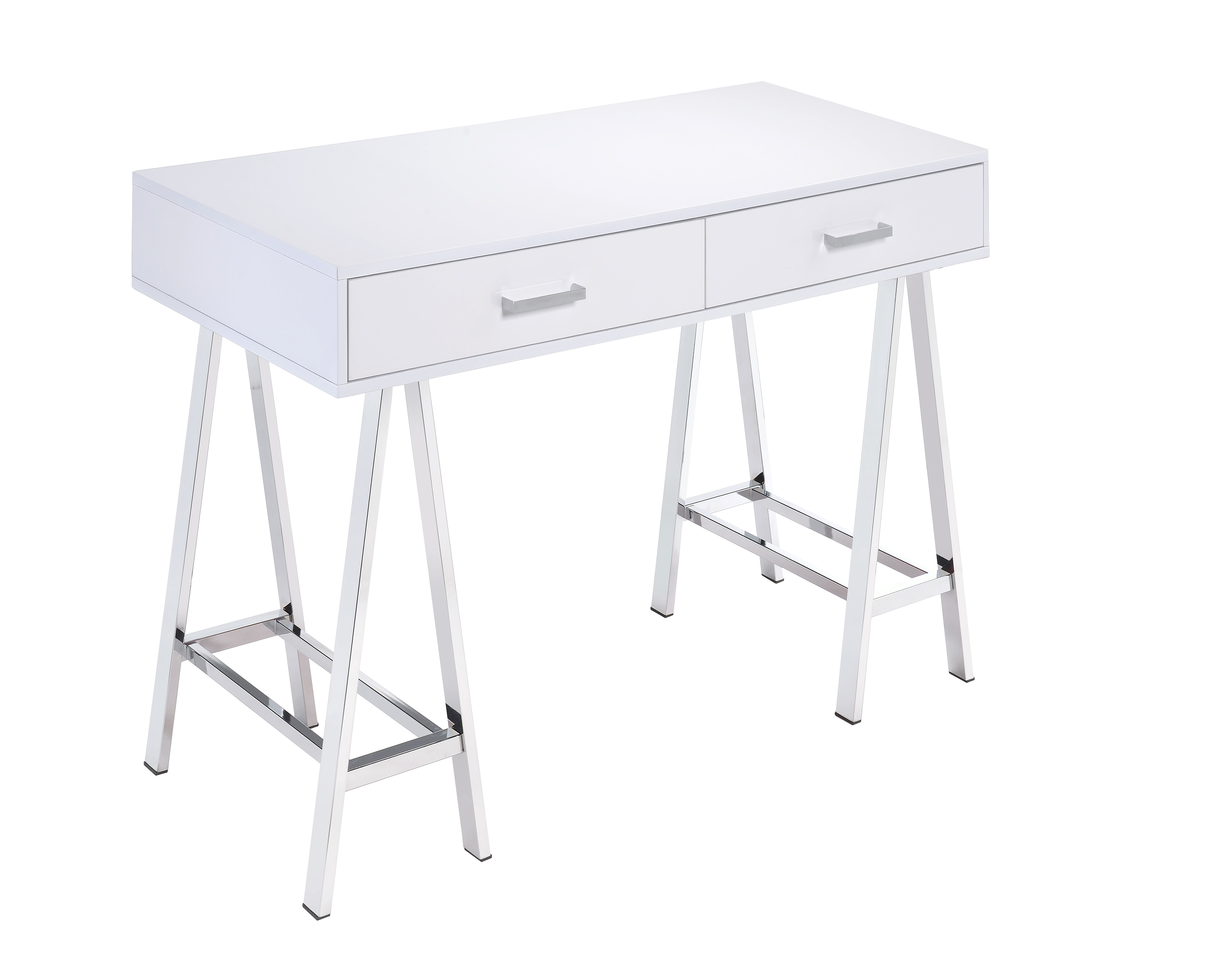 Latitude Run® Handela 2-Drawer Rectangular Writing Desk With USB Port ...