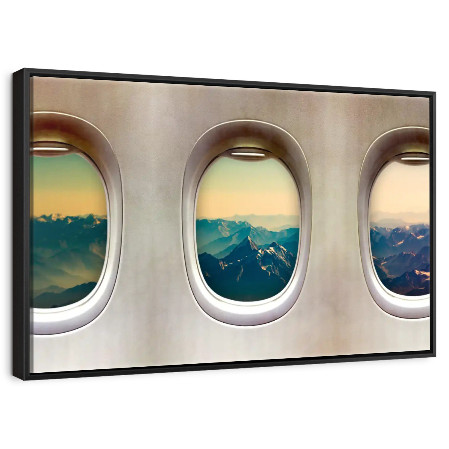 Ebern Designs Mehar Old Airplane Windows | Wayfair