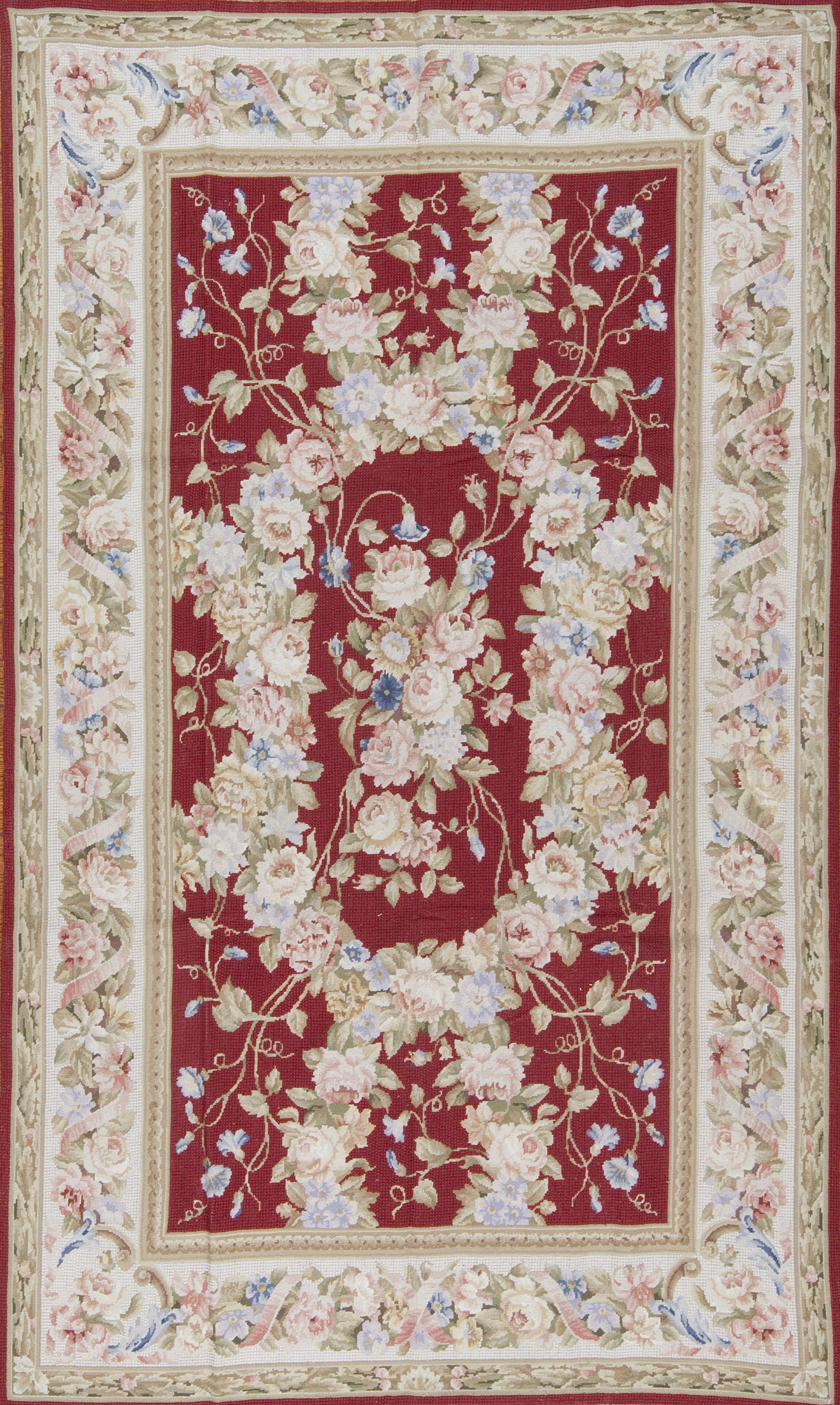 Samad Rugs Gros Point Needlepoint One-of-a-Kind 6.0 X 9.0 Area Rug ...