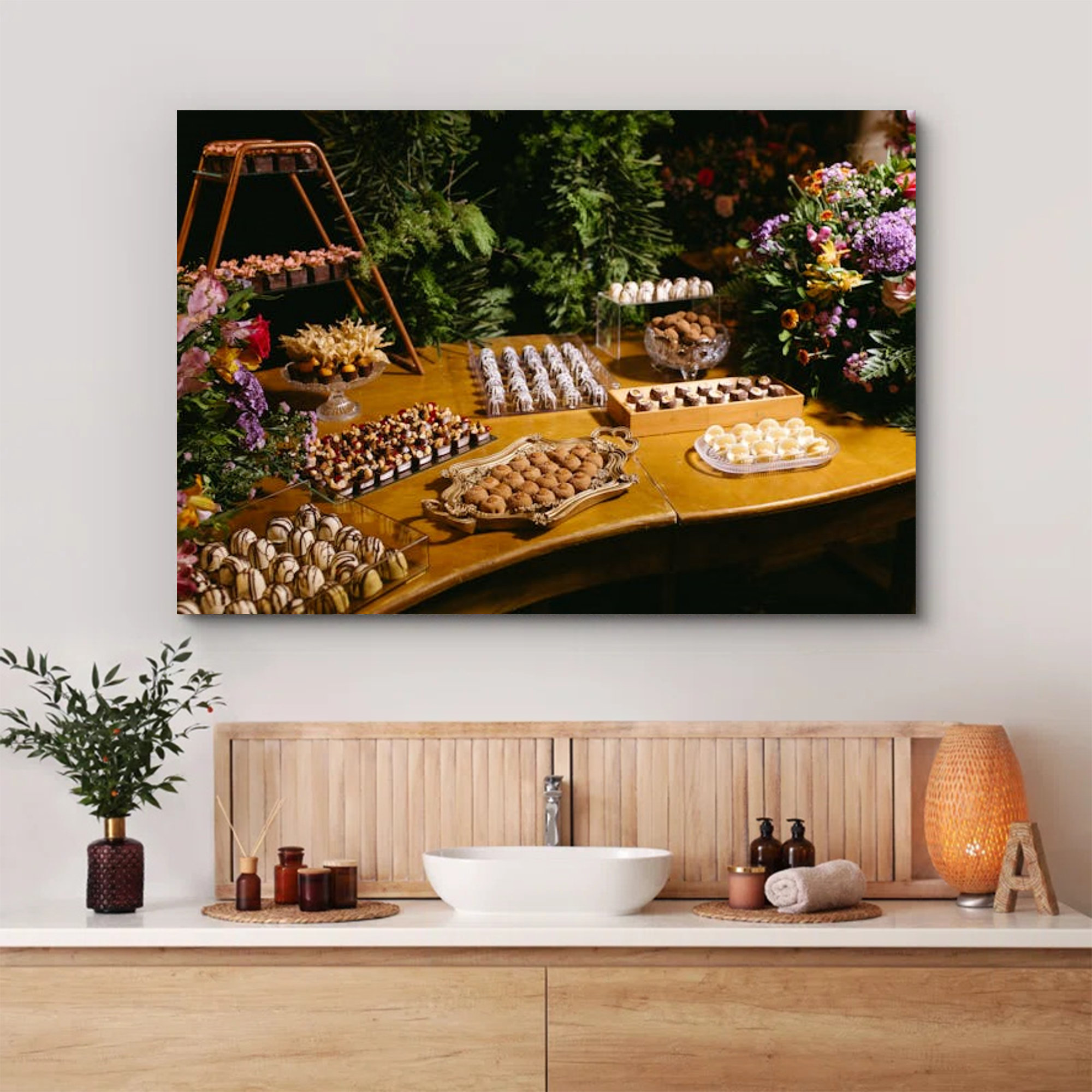 Mercer41 Gourmet Dessert Table for Culinary Decor | Wayfair
