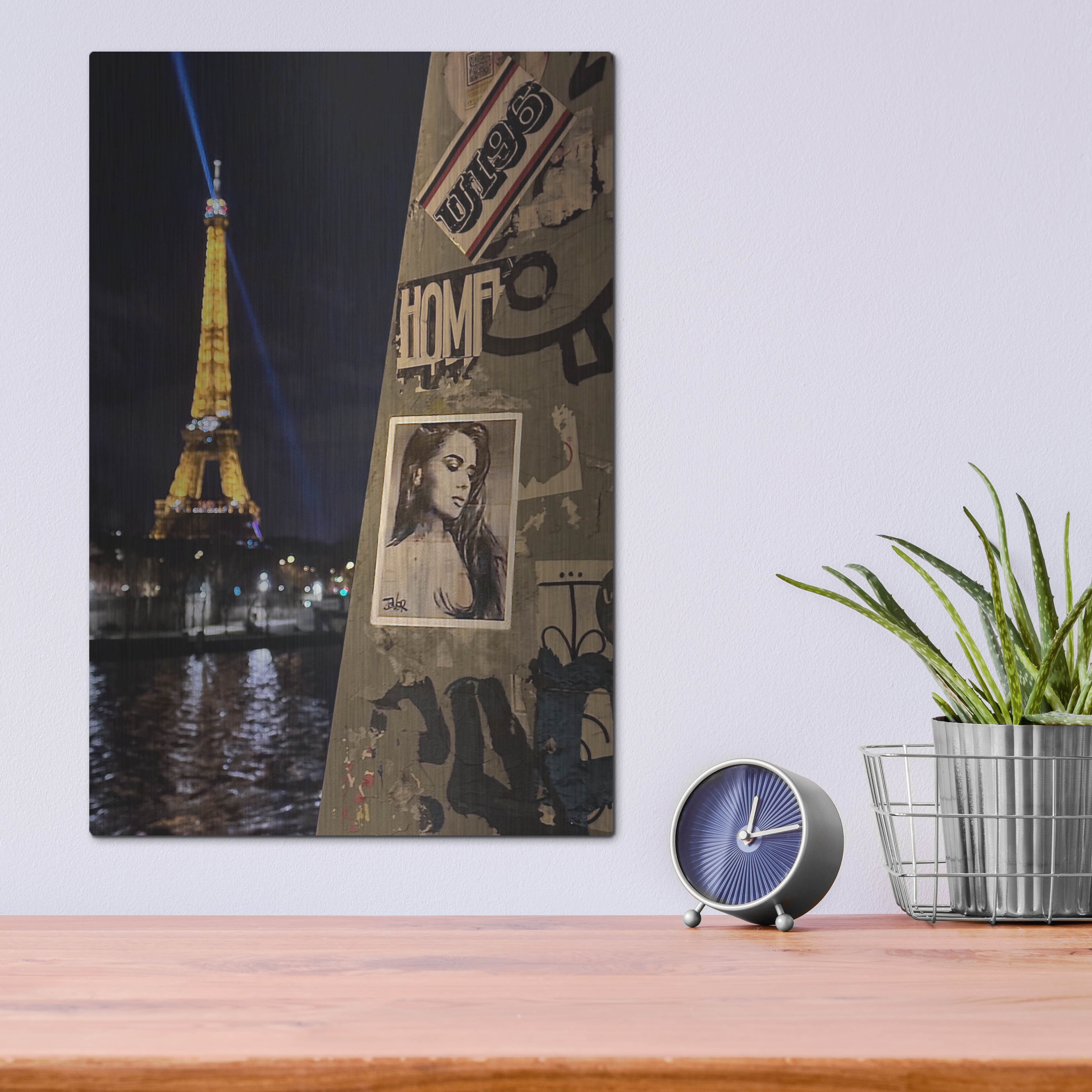 Ebern Designs 'Paris Stick' by Loui Jover Metal Wall Art, | Wayfair