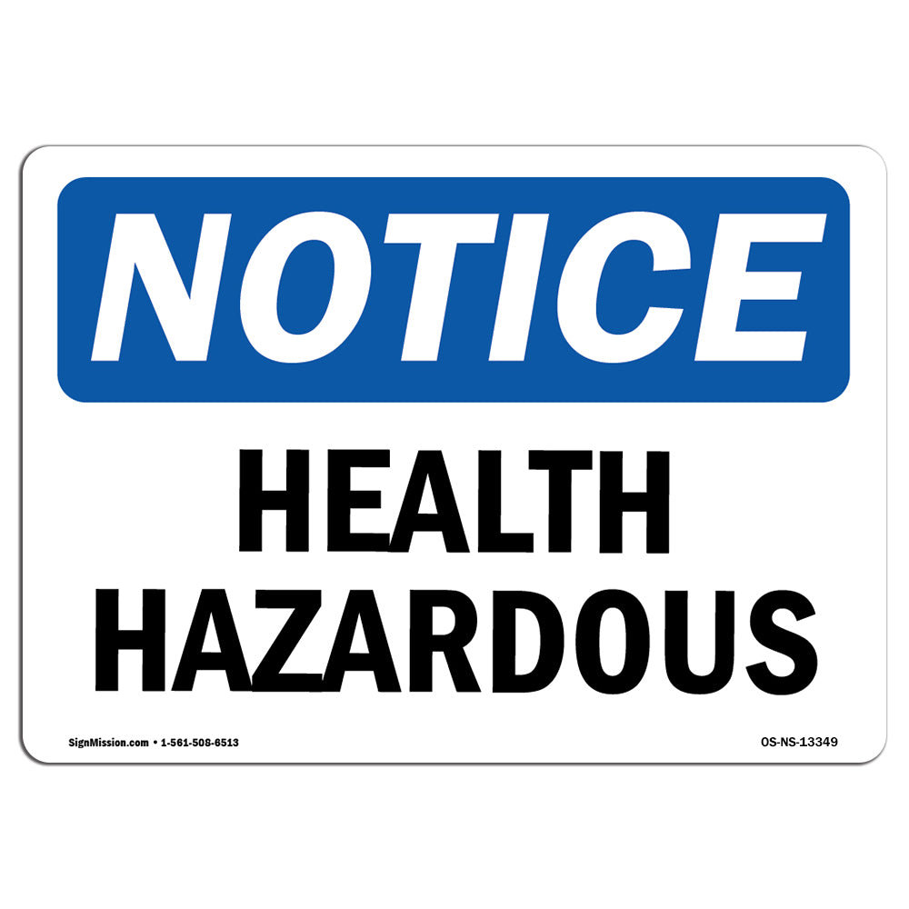 SignMission Health Hazards Sign | Wayfair