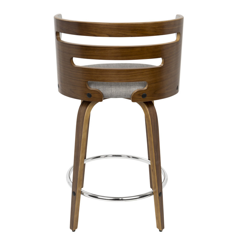 Corrigan Studio® Marabeth Mid-Century Modern Counter Stool with Swivel ...