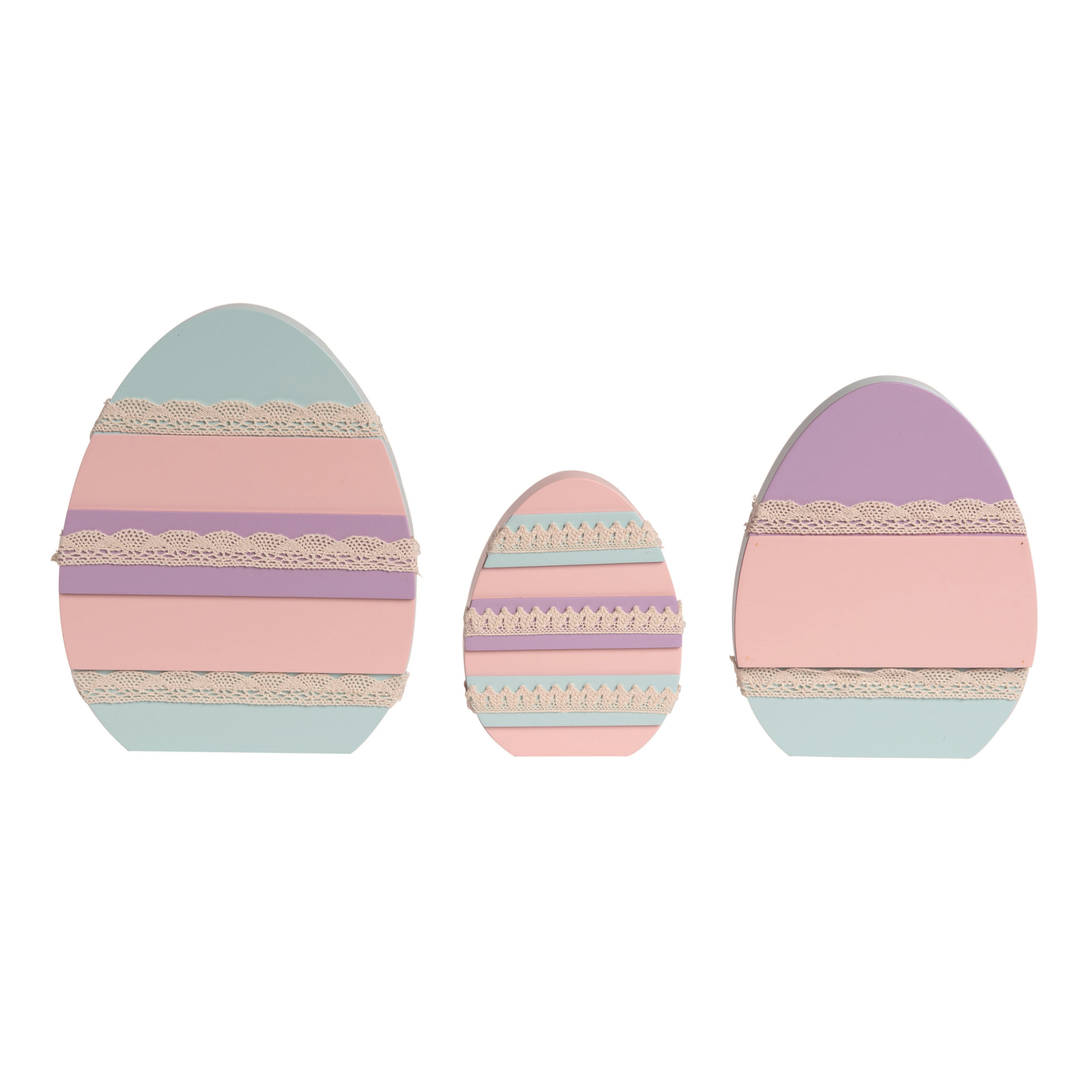 The Holiday Aisle® 3 Piece Multicolor Easter Decorated Egg Set | Wayfair