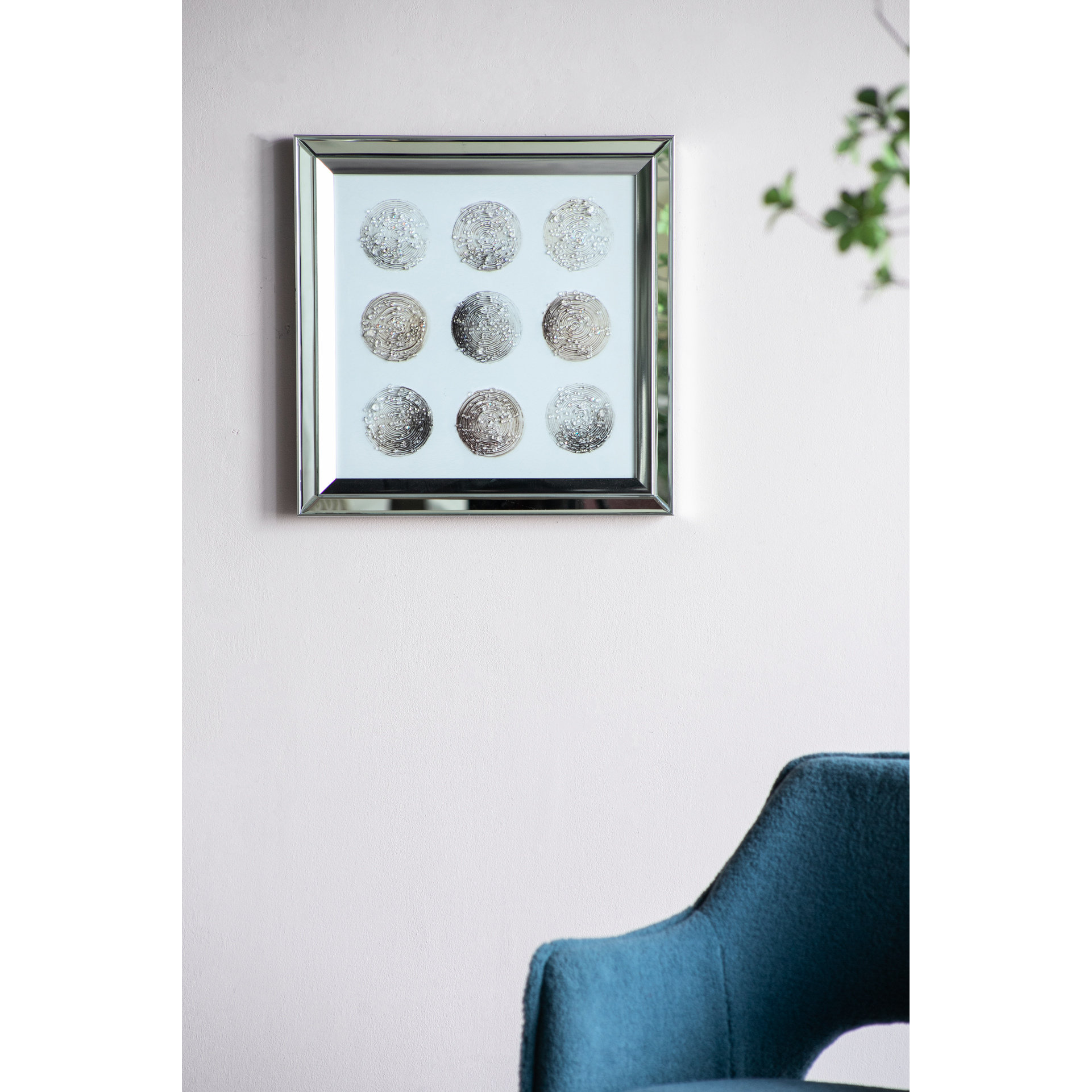 Wrought Studio™ Crystal Wall Decor, 19.7x19.7 Inches, Multicolor ...