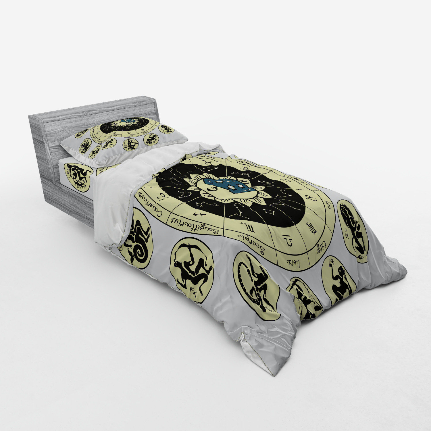 Ambesonne Astrology Ethnical Tribal Horoscope Chart with Signs and ...