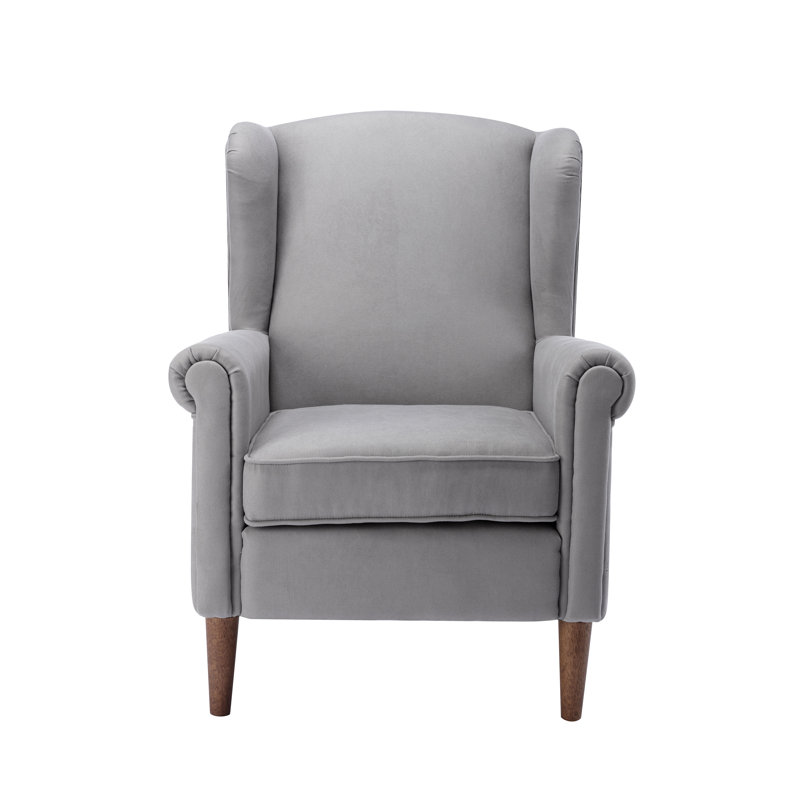 Red Barrel Studio® Jacy Accent Chair, Fabric Upholstery, Rubberwood ...