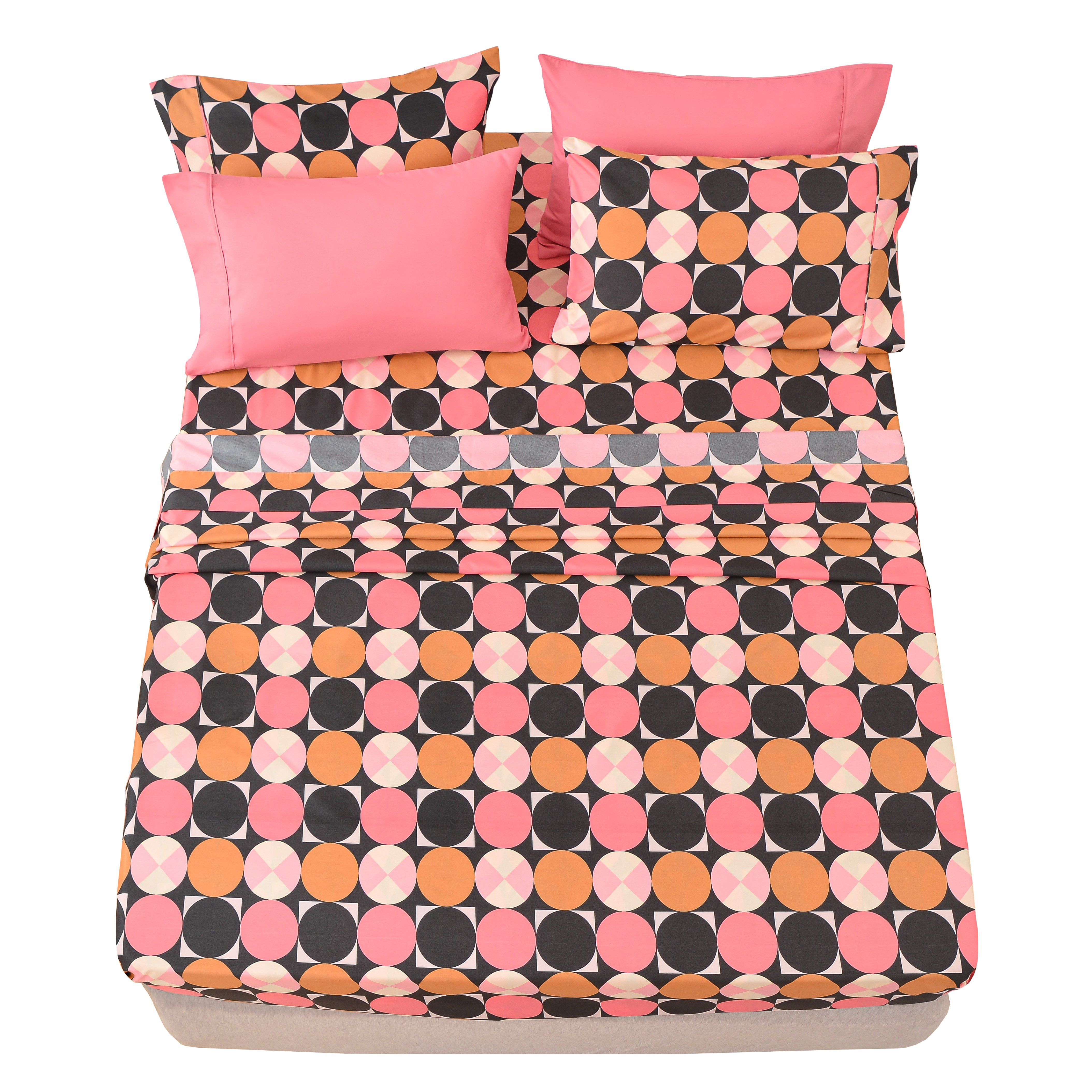 AmericanHomeCollection Pink Dotted Microfiber Sheet Set | Wayfair