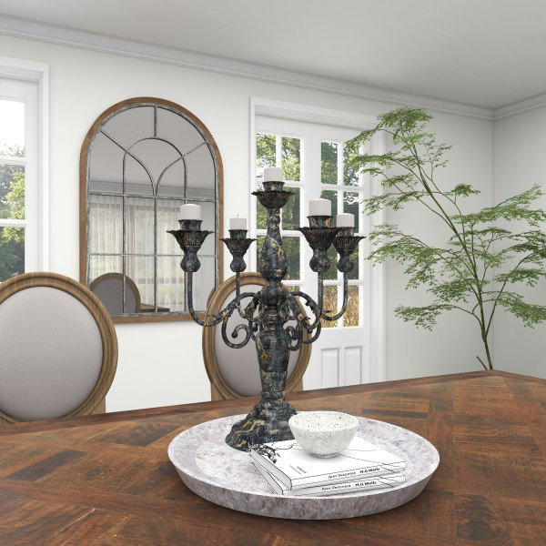 Ophelia & Co. 19'' H Metal Tabletop Candelabra & Reviews | Wayfair