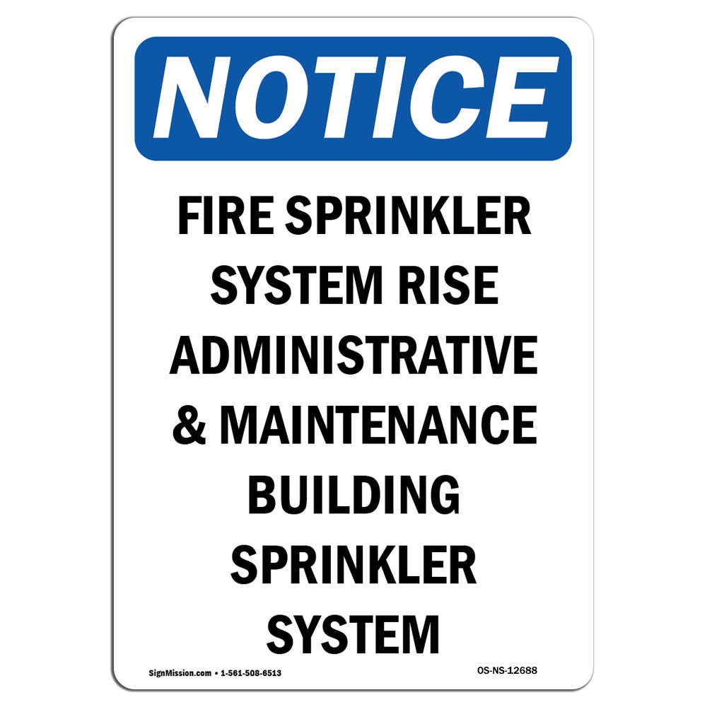 SignMission Fire Sprinkler System Riser Sign | Wayfair