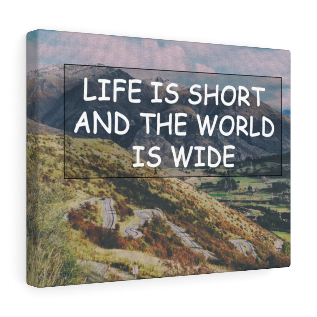 Trinx Inspirational Quote Canvas Life Is Short Motivational Print Ready ...
