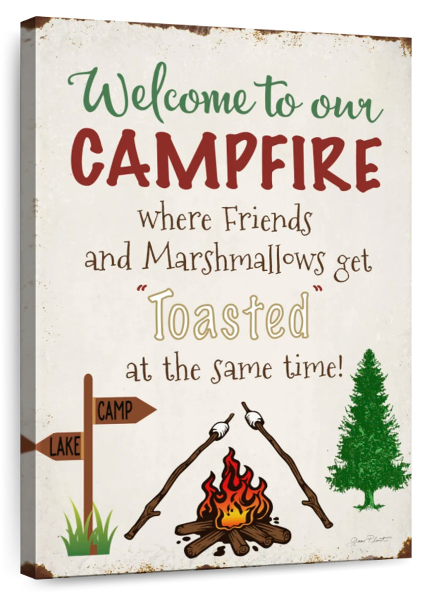 Trinx Welcome To Our Campfire Wall Sign | Wayfair