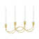 Cosmoliving By Cosmopolitan Gold Metal Contemporary Candelabra ...