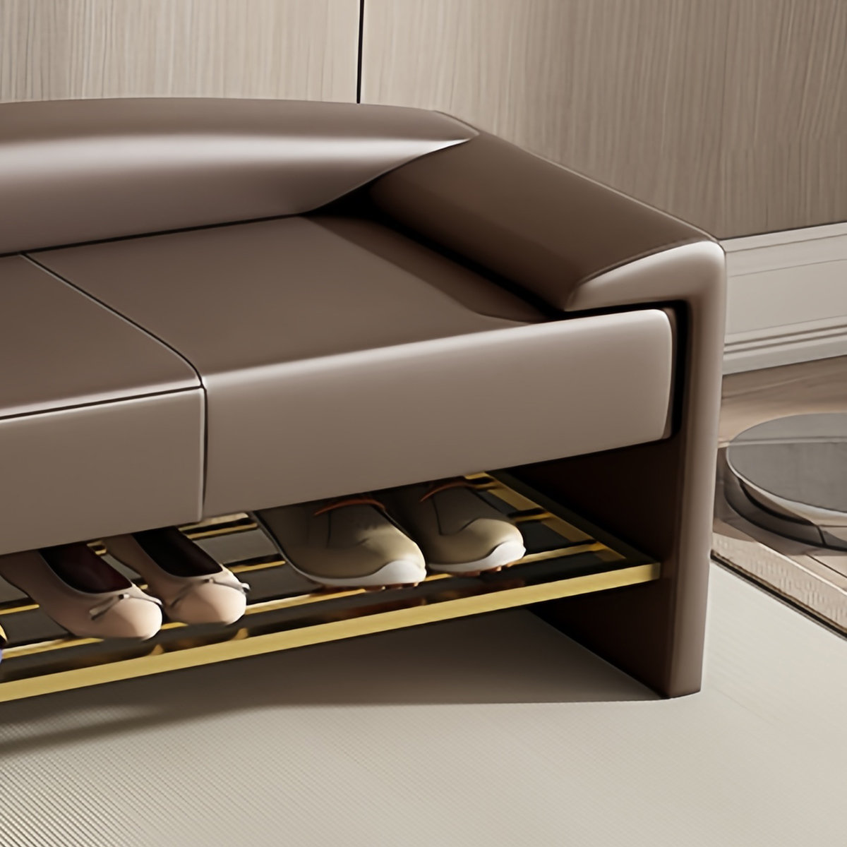 Creative bed end stool Elegant Light Luxury End-of-Bed Bench for ...