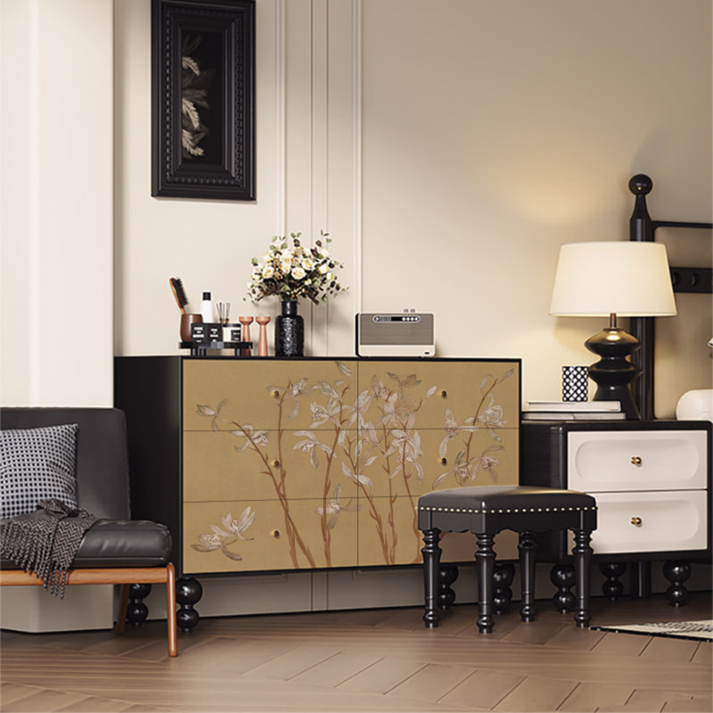interanest Modern Six-Drawer Entrance Cabinet Accent Chest | Wayfair