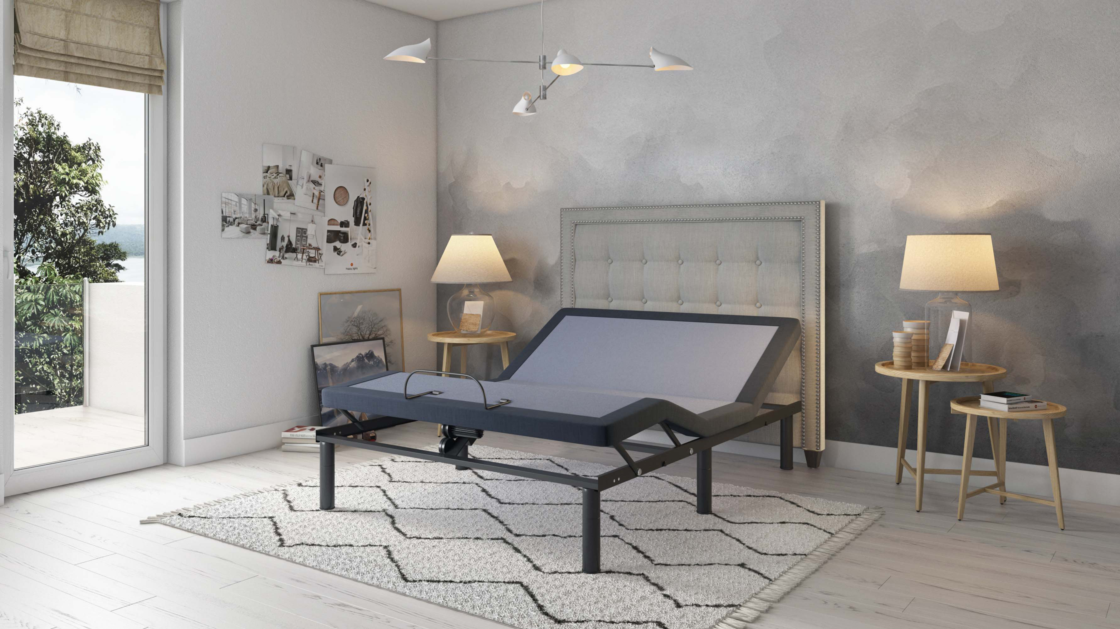 ROOM FULL Adjustable Bed Base With Head And Foot Position Adjustment ...