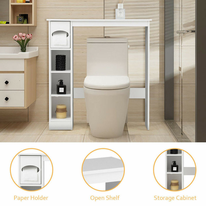 Brayden Studio® Pendergrast Freestanding Over-the-Toilet Storage ...