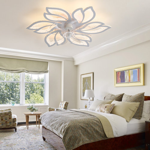 Flush Mount Indoor Ceiling Fans You'll Love | Wayfair