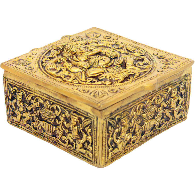 Bungalow Rose Handmade Metal Decorative Box | Wayfair