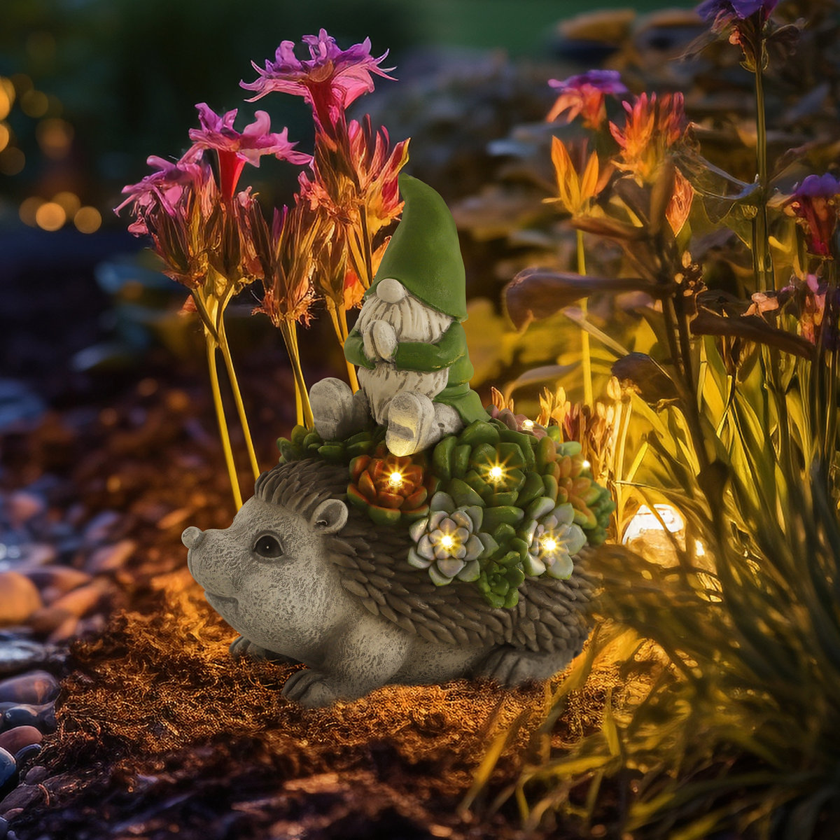 Arlmont & Co. Sefedin Hedgehogs Fairy Garden & Reviews | Wayfair