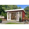 Technoflex Chic-Sheds Whistler 1 Solid Wood Garden Shed 14-Ft X 10.5-Ft ...