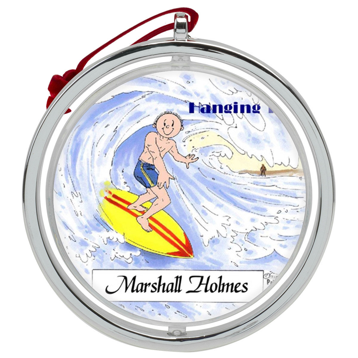 Printed Perfection Personalized Surfer - Male Double Sided Spinable ...