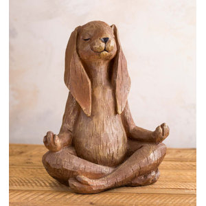 Wind & Weather Meditating Rabbit Statue & Reviews | Wayfair